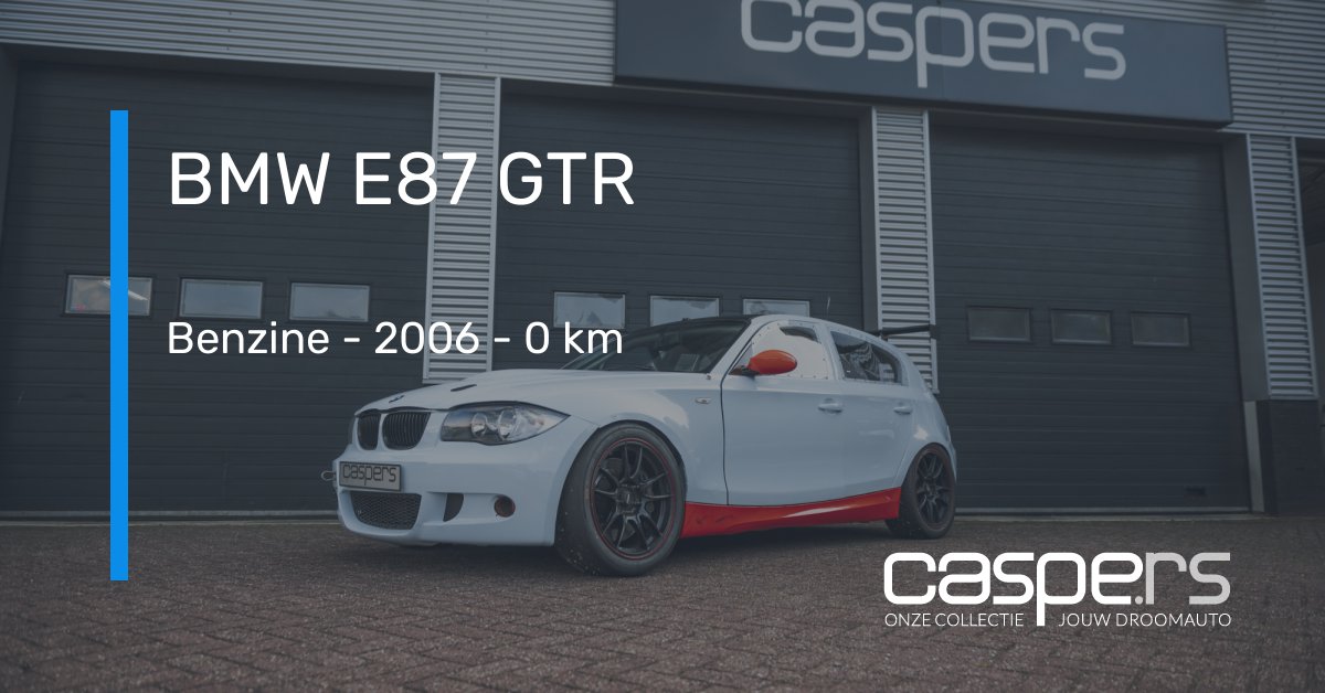 Raceauto BMW E87 GTR Benzine (2006) Wit - De Caspers Collectie