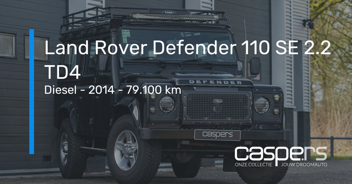 Raceauto Land Rover Defender 110 SE 2.2 TD4 Diesel (2014) Zwart ...