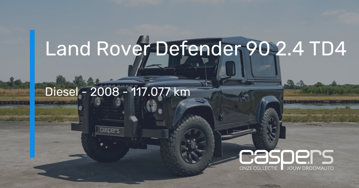Occasion Land Rover Defender 90 2.4 TD4 Diesel (2008) Zwart - De ...