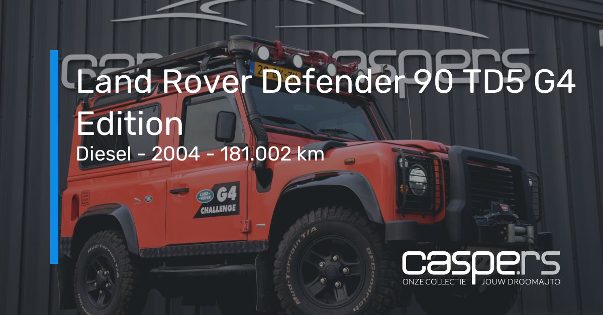 Occasion Land Rover Defender 90 TD5 G4 Edition Diesel (2004) Tangier ...