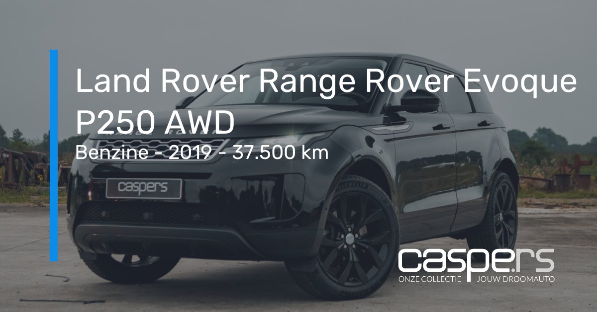 Occasion Land Rover Range Rover Evoque P250 AWD Benzine (2019) Zwart ...