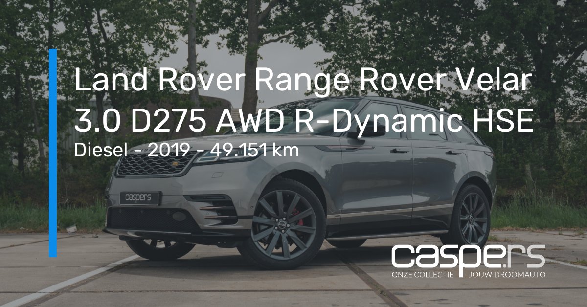 Occasion Land Rover Range Rover Velar 3.0 D275 AWD R-Dynamic HSE Diesel ...