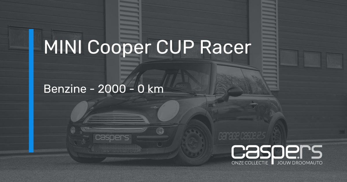 Raceauto MINI Cooper CUP Racer Benzine (2000) Zwart - De Caspers Collectie