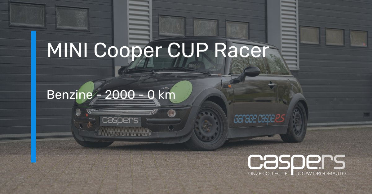 Raceauto MINI Cooper CUP Racer Benzine (2000) Zwart - De Caspers Collectie
