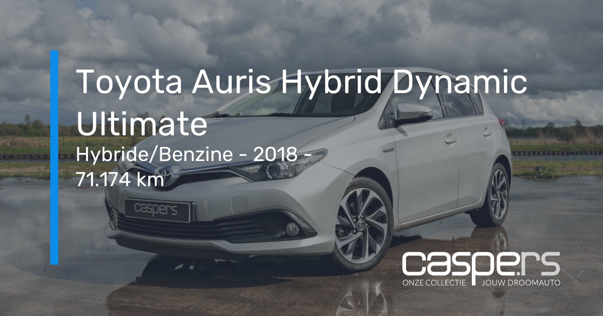 Occasion Toyota Auris Hybrid Dynamic Ultimate Hybride/Benzine (2018 ...