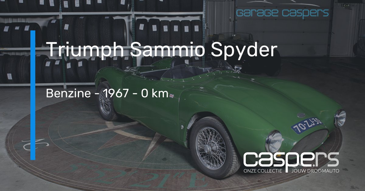 Occasion Triumph Sammio Spyder Benzine (1967) Groen - De Caspers Collectie