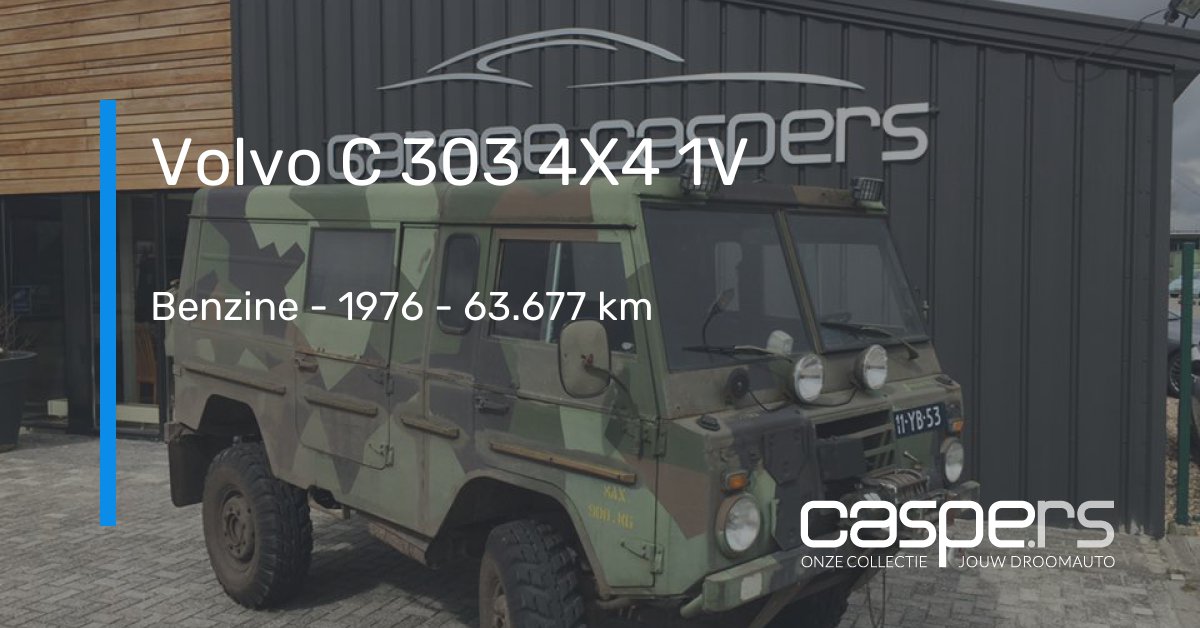 Occasion Volvo C 303 4X4 1V Benzine (1976) Groen - De Caspers Collectie